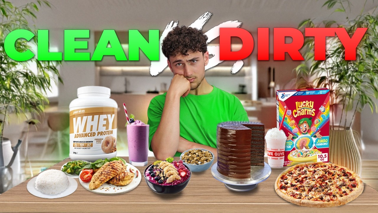 I Ate 10,000 Calories DIRTY vs CLEAN - Which is better? - YouTube