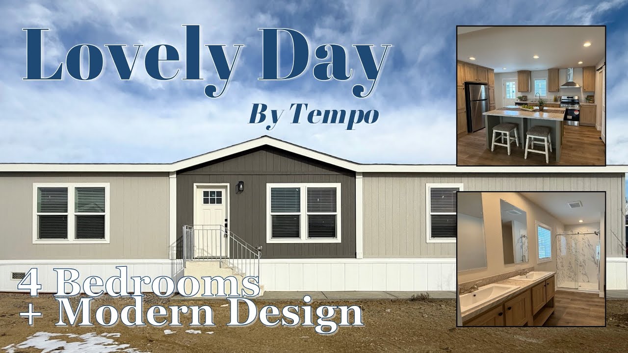 Lovely Day Manufactured Home Tour | 4 Bed, 2 Bath | Open Layout ...