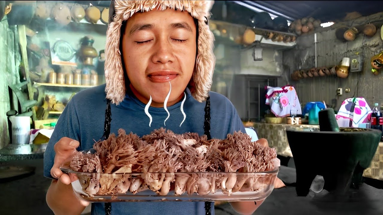 Probando delicioso 😋 MOLE DE HONGOS COMESTIBLES | En el pueblo ... 🥣🍄 ...