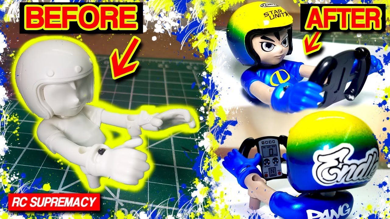 Tamiya RC Driver figure Customize and BUILD video - YouTube