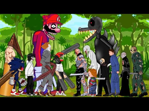 Chainsaw Man, Sonic.Exe , Jason Voorhees Vs Zombie Mario, Sans Bone ...