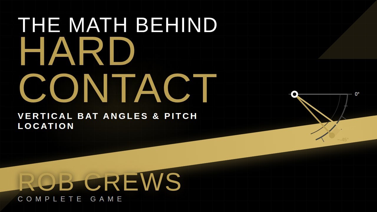 The Math Behind Hard Contact: Vertical Bat Angles & Pitch Location ...