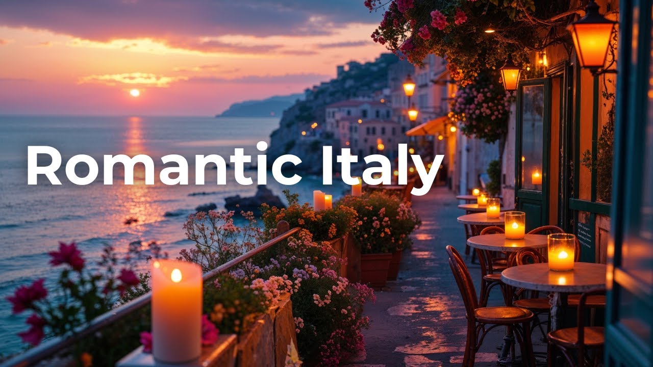 Romantic Sunset in Italy | Mediterranean Love Music & Beautiful Streets ...
