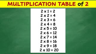 Multiplication Tables 2-10 | Multiplication Table | Doovi