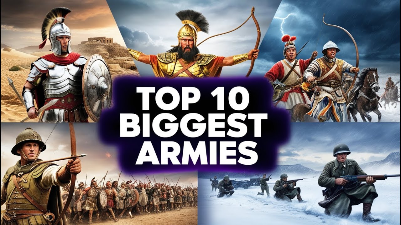 Top 10 Biggest Armies in History - YouTube