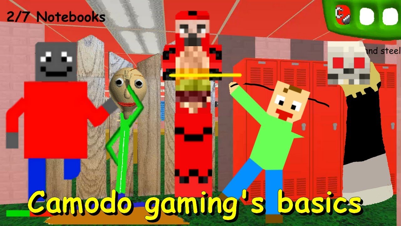 Camodo gaming's basics - Baldi's Basics Mod - YouTube