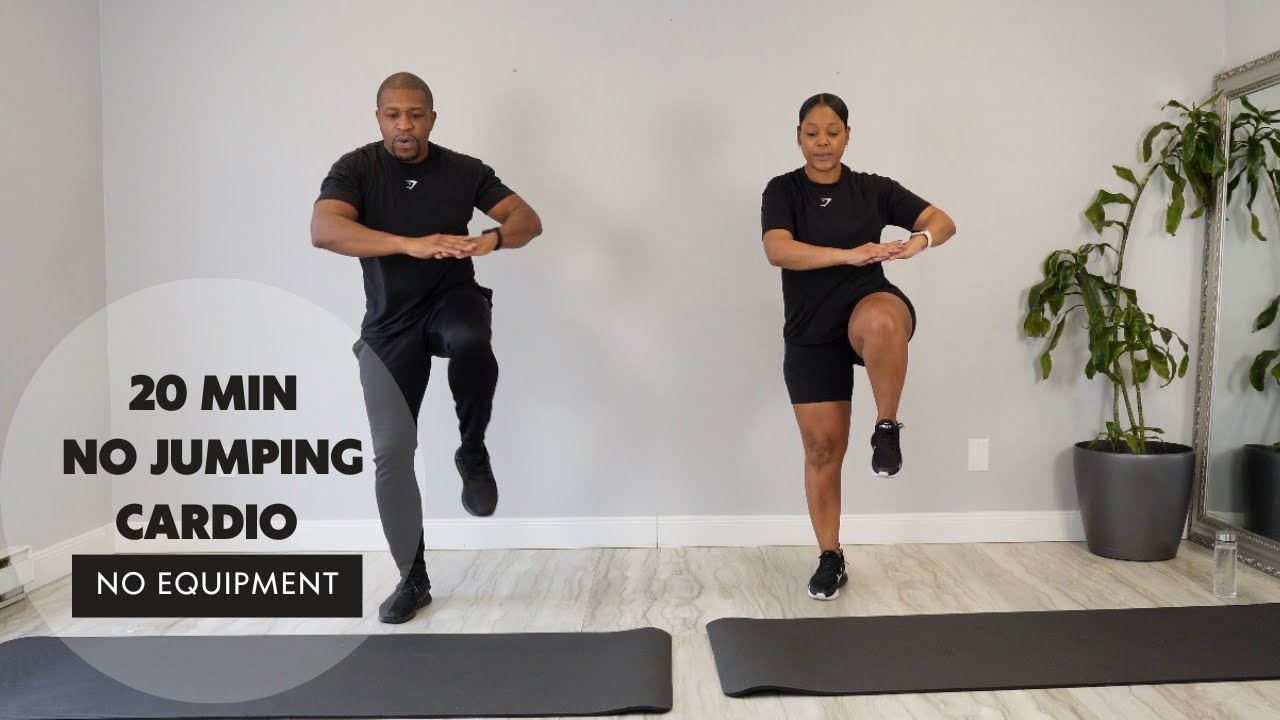 20 MIN | No Jumping Cardio Workout | No Equipment Needed 🔥 - YouTube