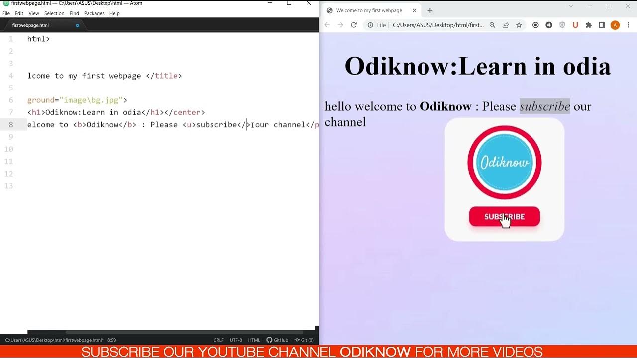html odia course : text formatting tags | bold italic underline deleted mark tags | webdesign ...
