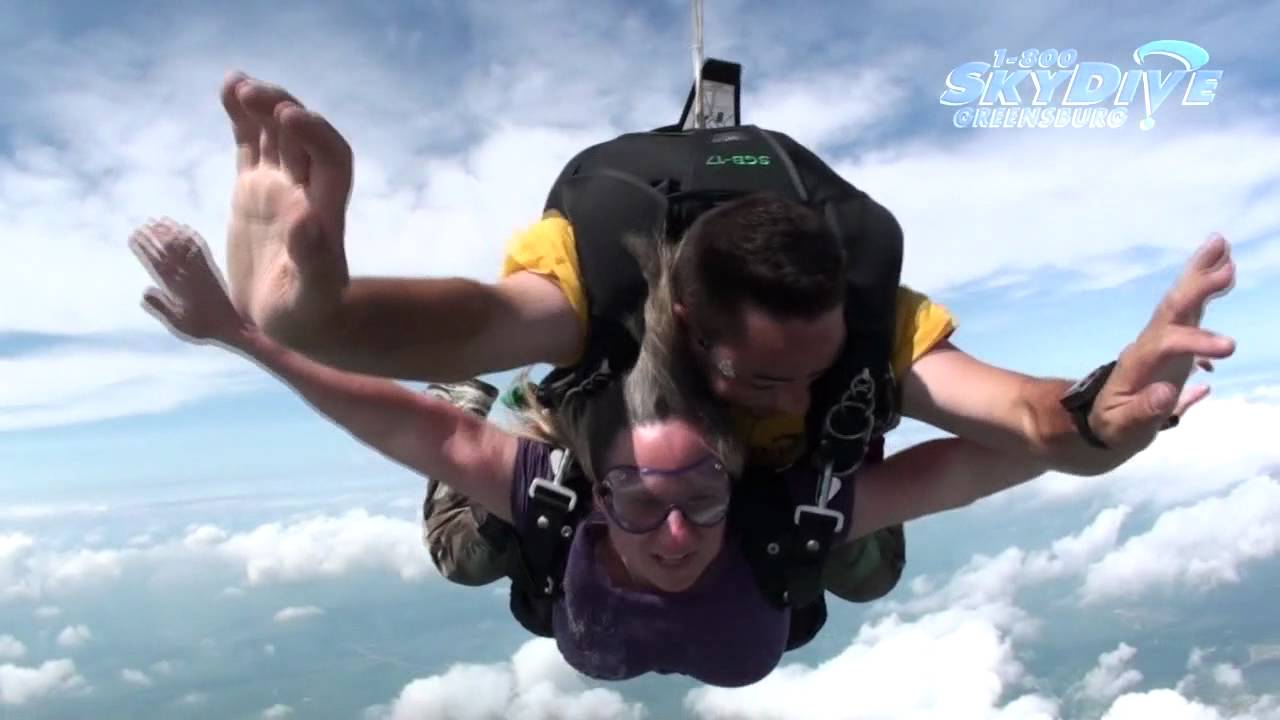 Beth Haines's Tandem skydive! - YouTube