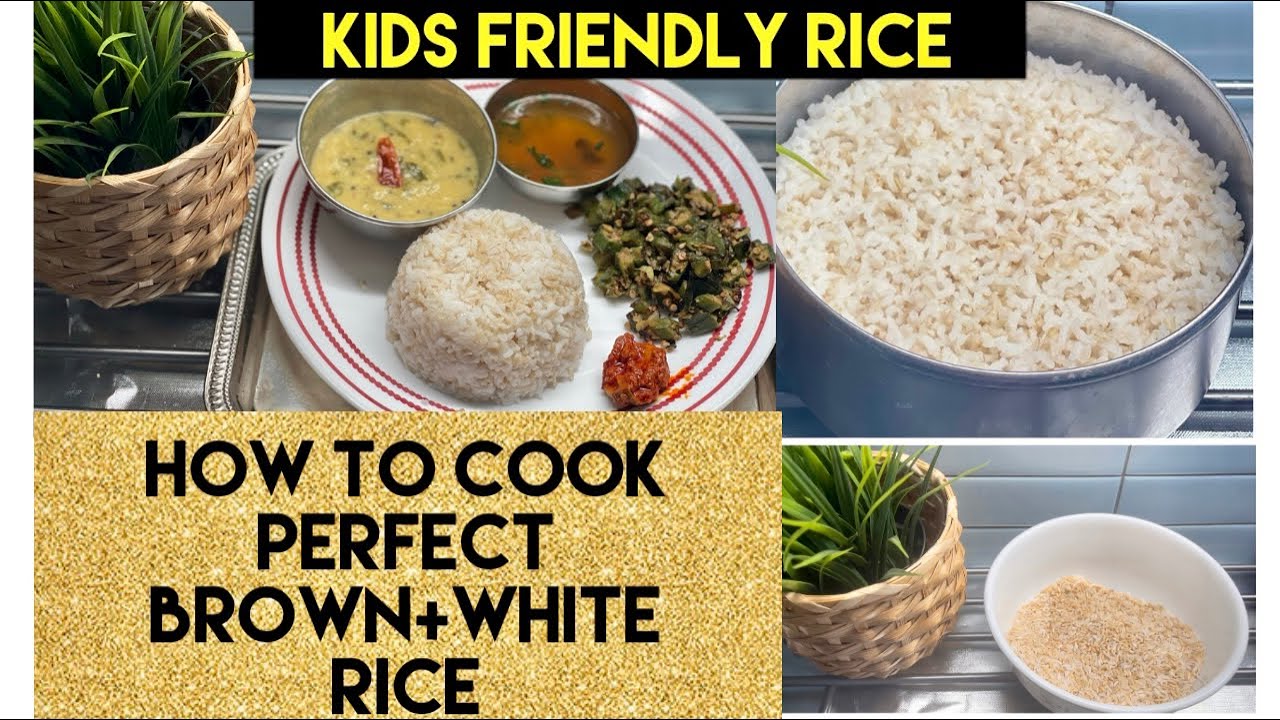 How to cook brown and white rice together|Kid friendly rice|kids rice ...