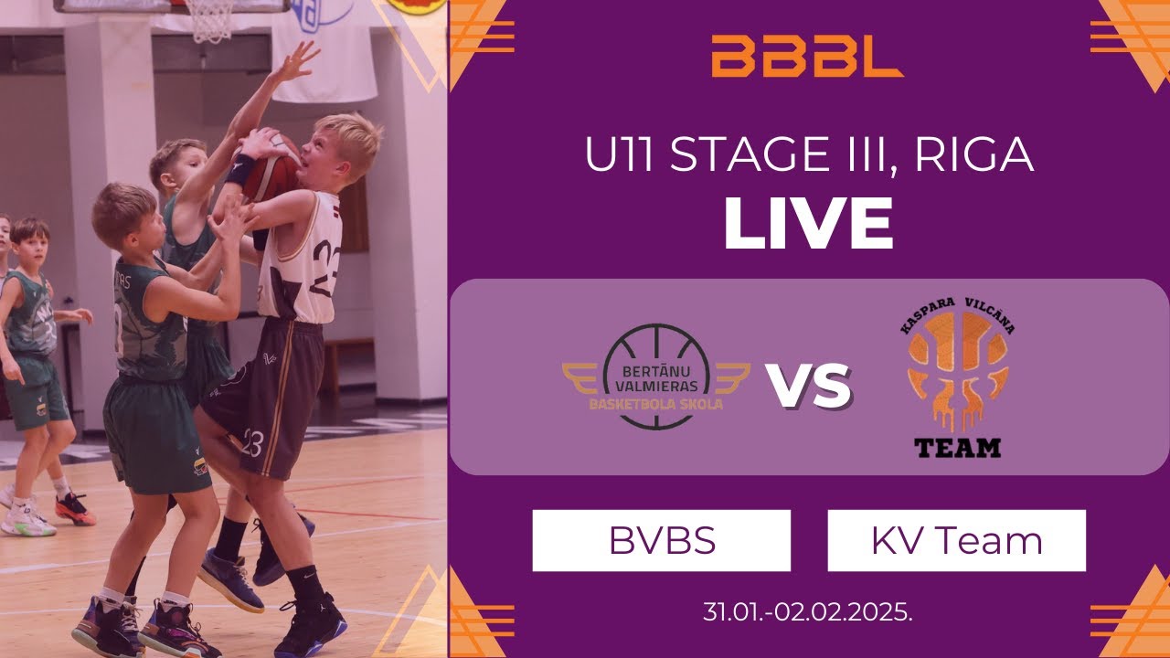 KV Team 2014 vs Bertans VBS 2014 | BBBL Boys U11 - YouTube