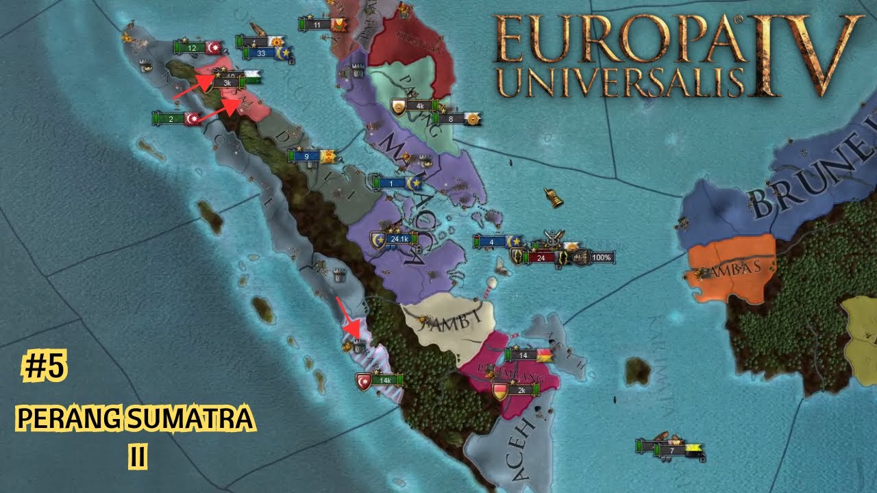 Perang Sumatra 2 ! Europa Universalis 4 Gameplay Indonesia | Game ...