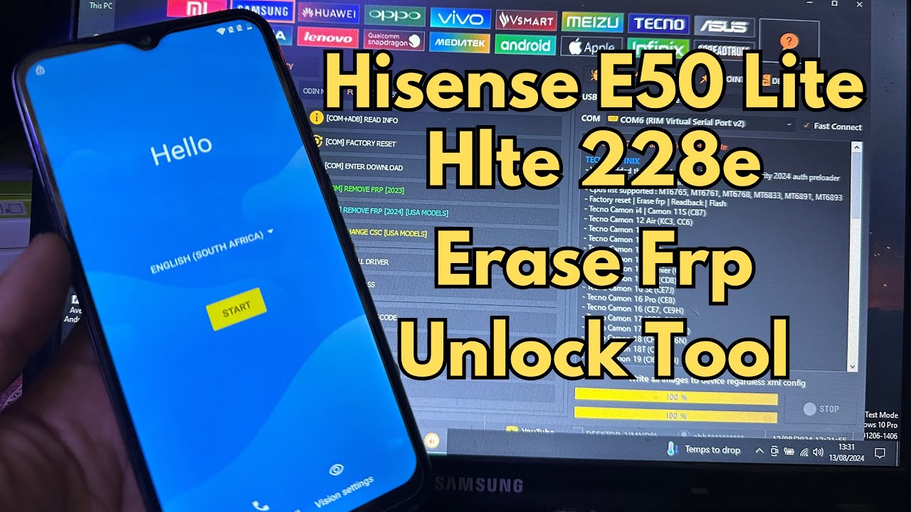 Hisense E50 Lite Erase Frp With Unlock Tool | Hisense Hlte228e Google ...