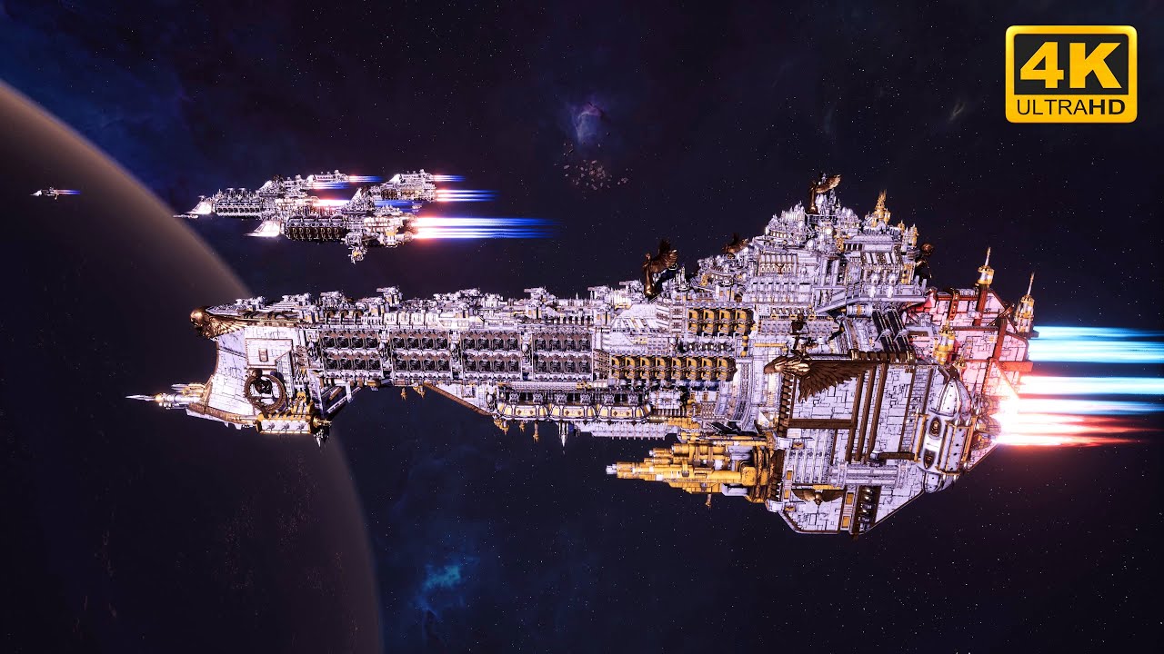 Imperial Navy vs Tau Merchant Fleet - Skalgrim Mod - 4K Quality ...