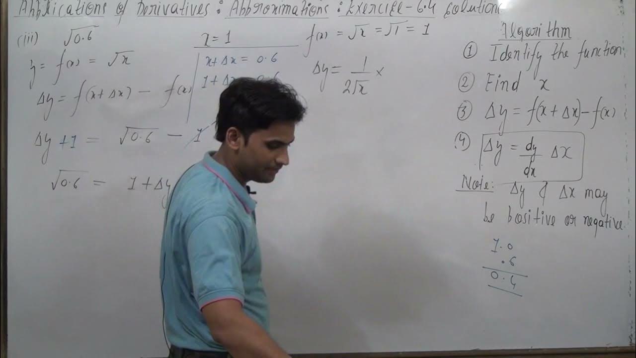 Using differentials, find the approximate value of each of the following square root 0.6. - YouTube