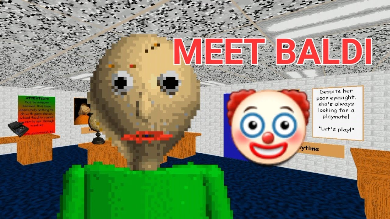 EVERYONE MEET BALDI!!! - YouTube