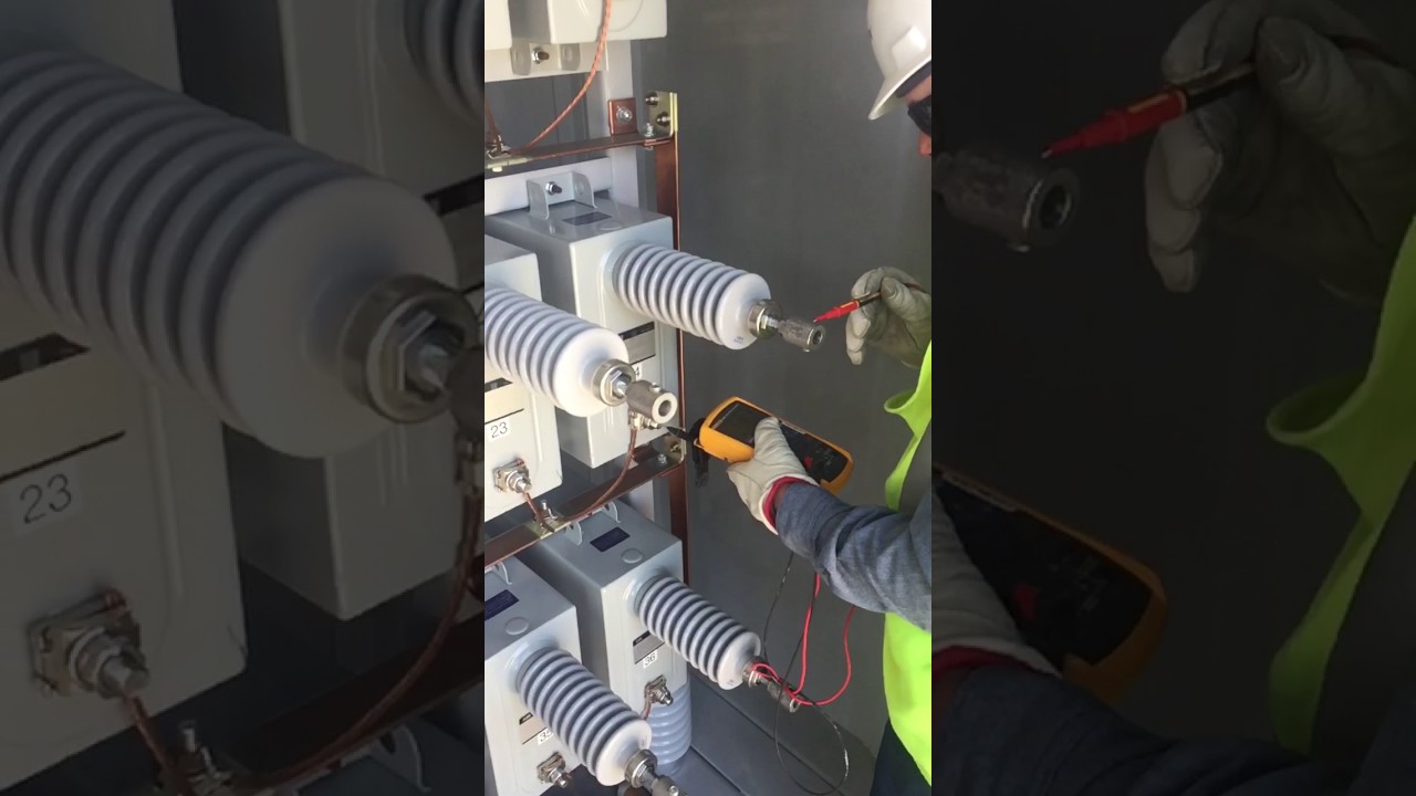 Charging a capacitor with a fluke insulation test and discharging it ...