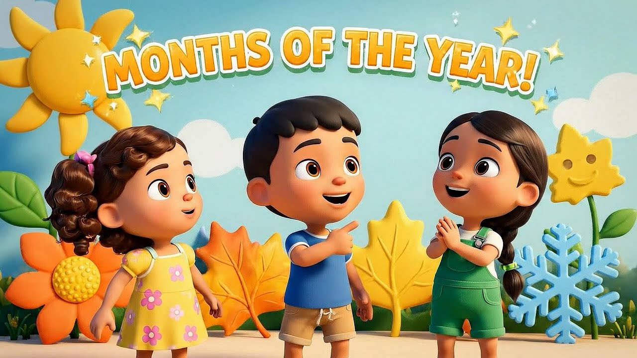 Learn Months of the Year 📅 Fun Calendar Song for Kids - YouTube