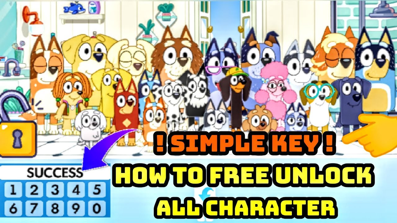 Bluey The Videogame Simple Key How To Free Unlock All Character Using ...