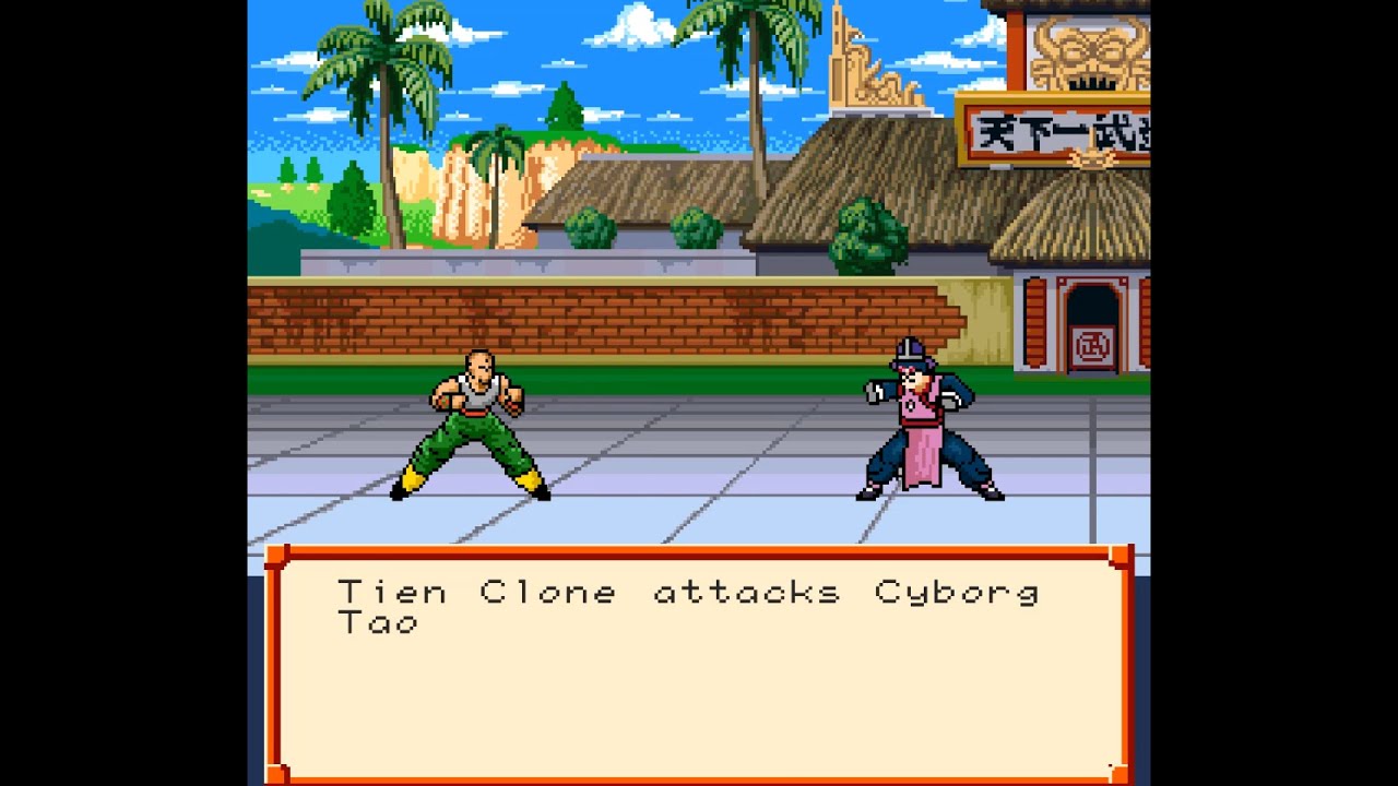 DBZ Densetsu Z - Cyborg Tao vs Tien (WIP) - YouTube