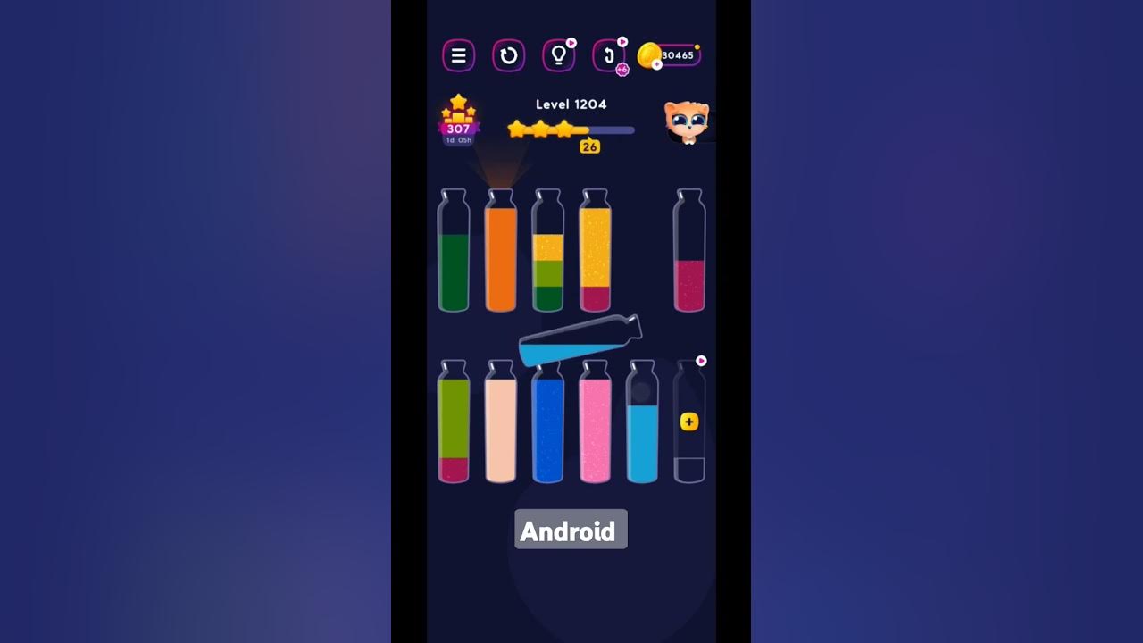 How to pass levels 1204, 1205 on get color on Android #1204 #1205 #getcolor #gameplay - YouTube