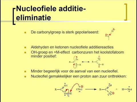 pp2 Nucleofiele additie en eliminatie op een carbonzuur - YouTube
