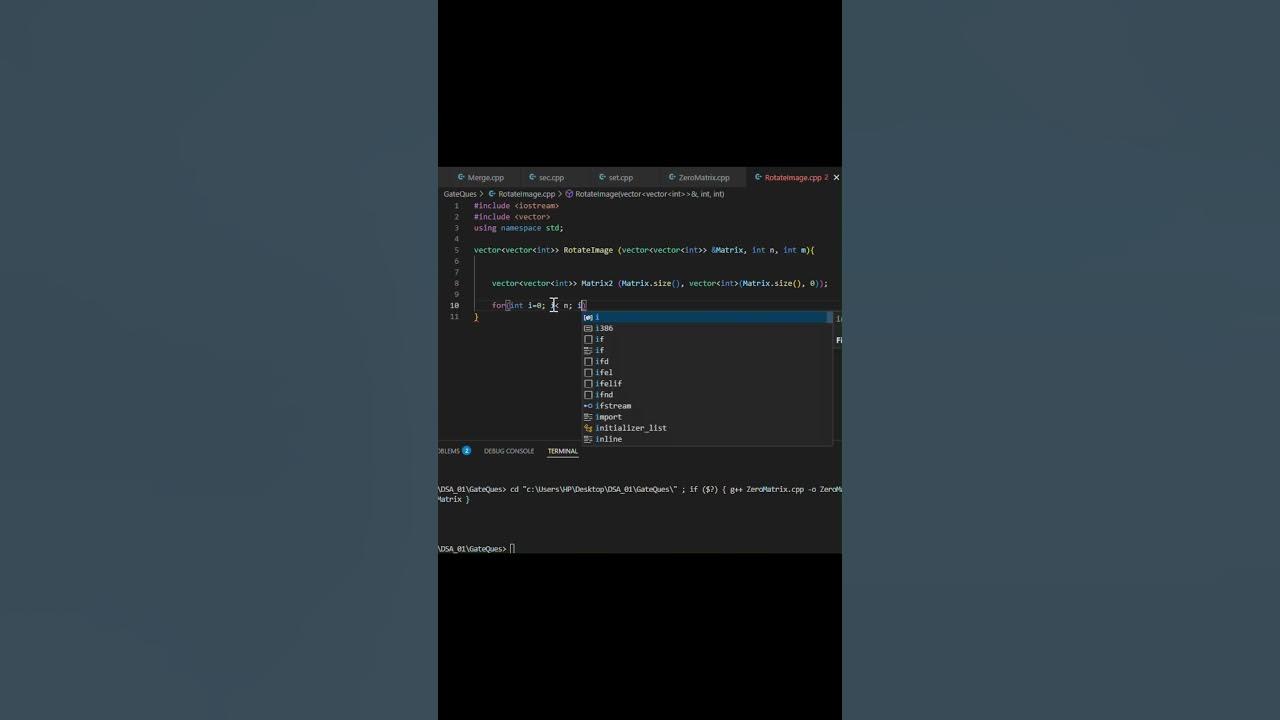 Rotatae Image C Coding Leetcode Leetcodearray Leetcodechallenge 1270