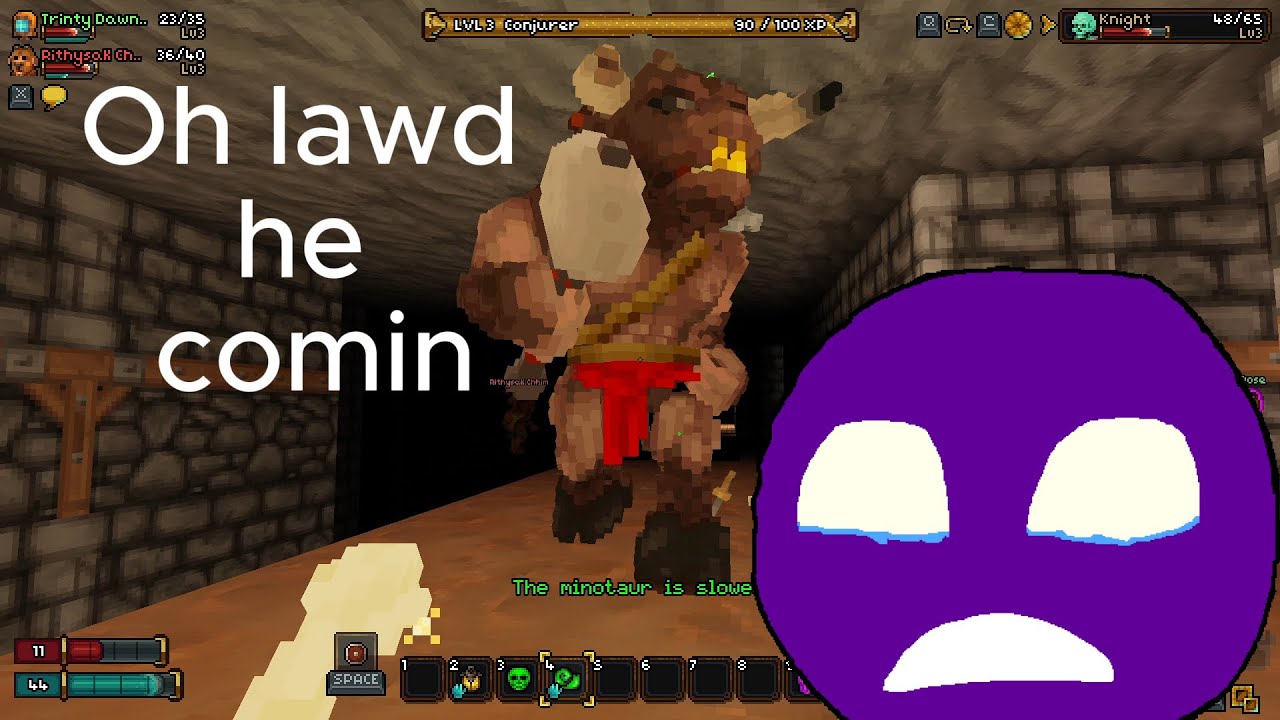 Fear Of The Minotaur (Barony Funny Moments) - YouTube