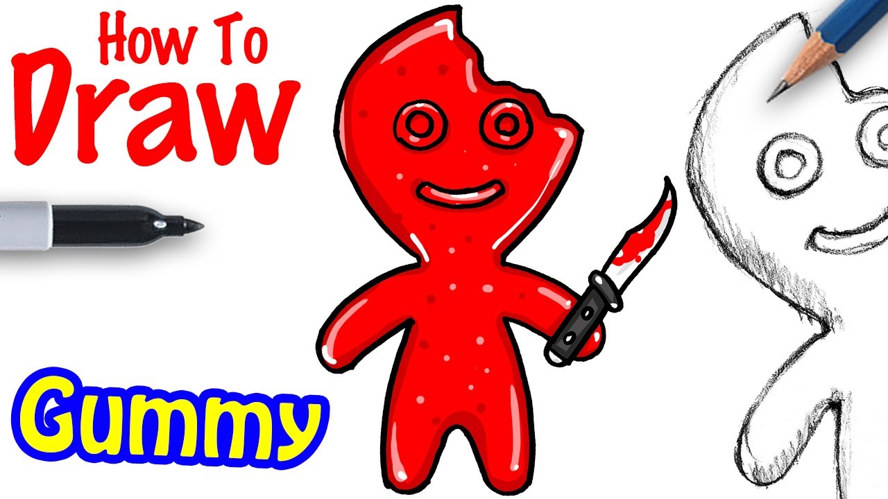 How to Draw Gummy | Roblox - YouTube