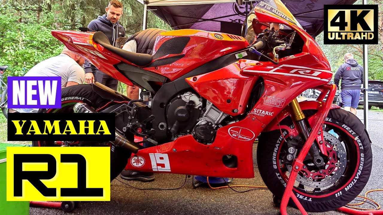 Red Beauty | NEW Yamaha R1 | Walkaround Race Ready | 4k Video - YouTube