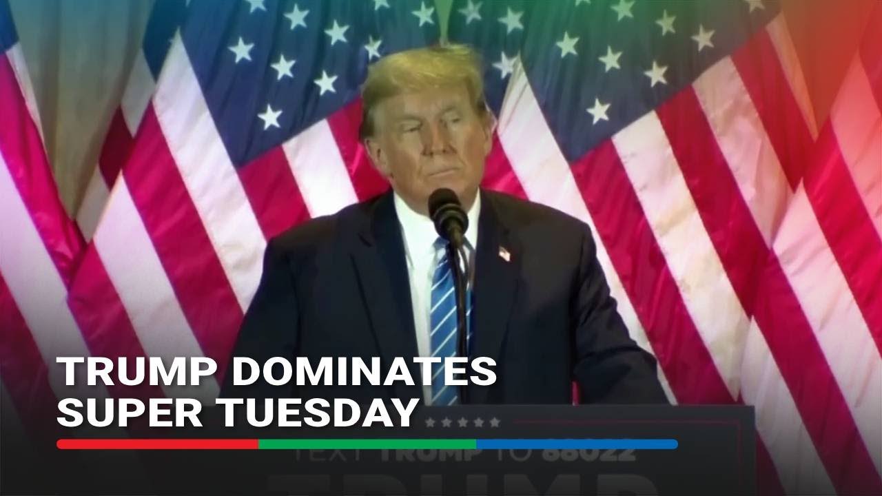 Trump sweeps Republican primaries on Super Tuesday | ABS-CBN News - YouTube