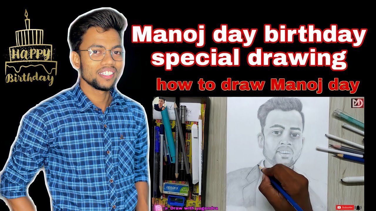Manoj day birthday special drawing #manoj_day #@manoj day #art #drawing ...