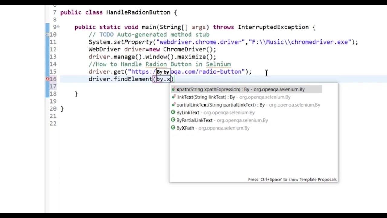 How to Handle Radio Button in Selenium Webdriver with java in Hindi - YouTube