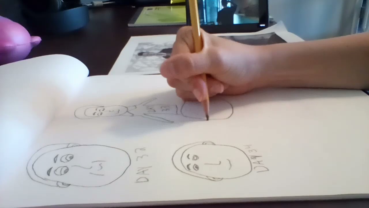 Day 35 Of Drawing Rick Astley #100daychallenge - YouTube