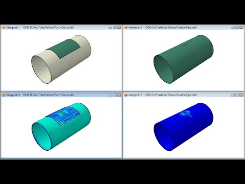 Abaqus Tutorial: Modeling of a cracked pipe repaired with a composite ...