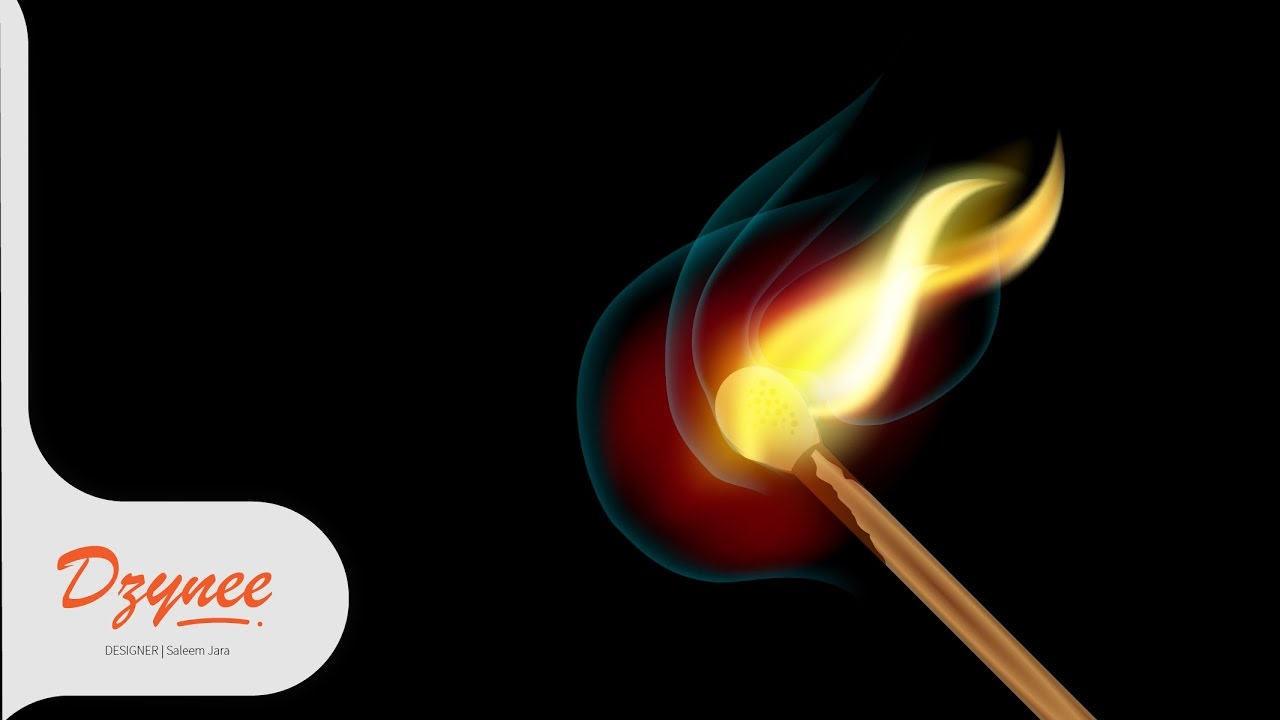 Illustrator Tutorials | Match Stick - YouTube