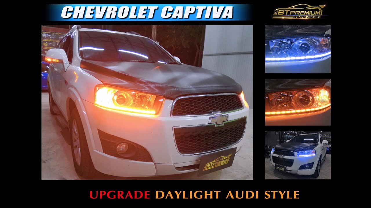 Chevrolet Captiva Daylight Audi style - YouTube