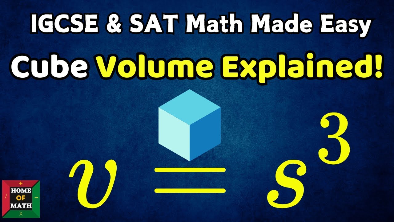 How to Find the Height and Area of a Cube | IGCSE & SAT Math Tutorial - YouTube