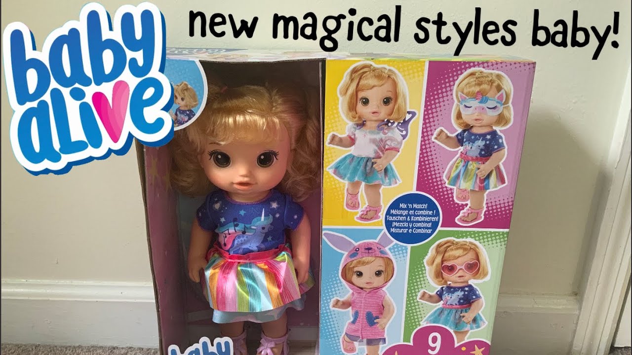 New Baby Alive Magical Styles Baby unboxing + review - YouTube