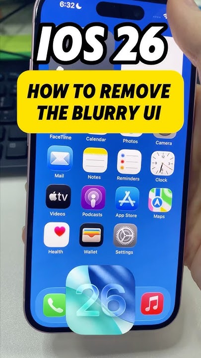 How to Reduce Transparency on iOS 26, Remove Glasses Effect UI Background 👀 #ios26 #tenorshare ...