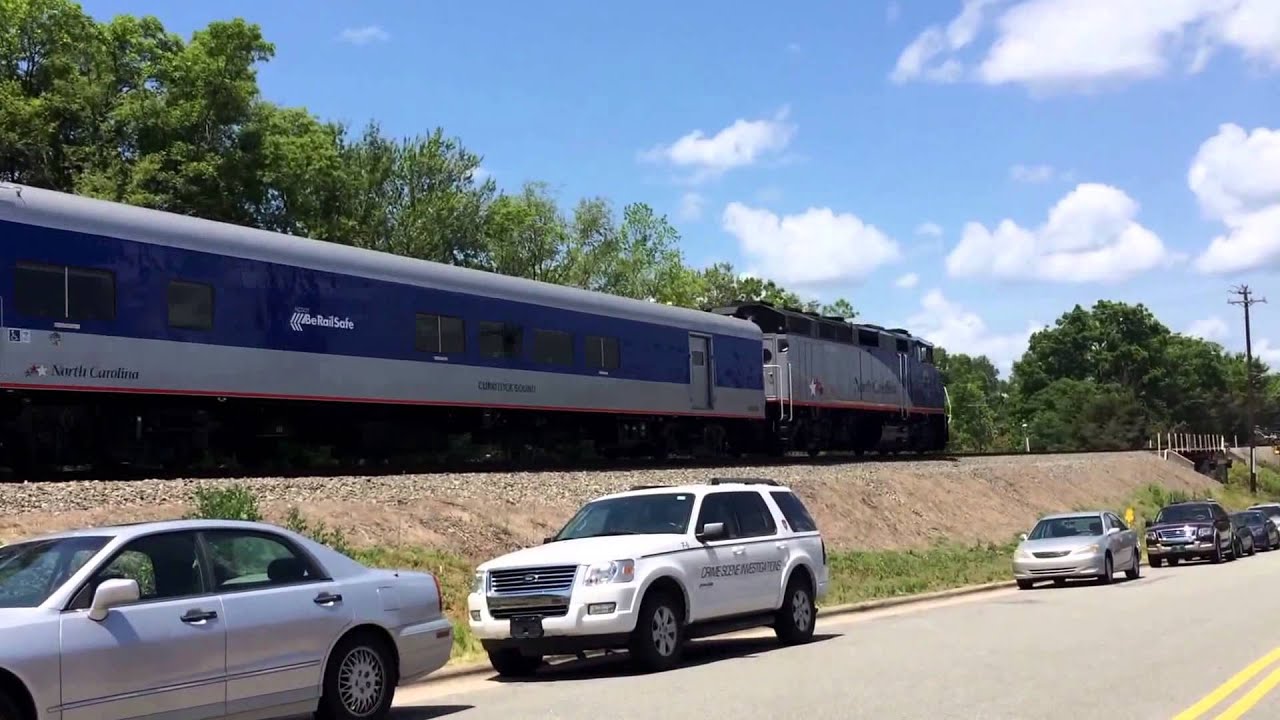 Amtrak Piedmont Train 75 Departing Durham NC - YouTube