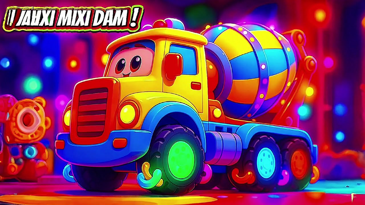 Baby Dances With Cement mixer 🎵 Baby Nursery Rhymes & Kids Songs & Sing ...