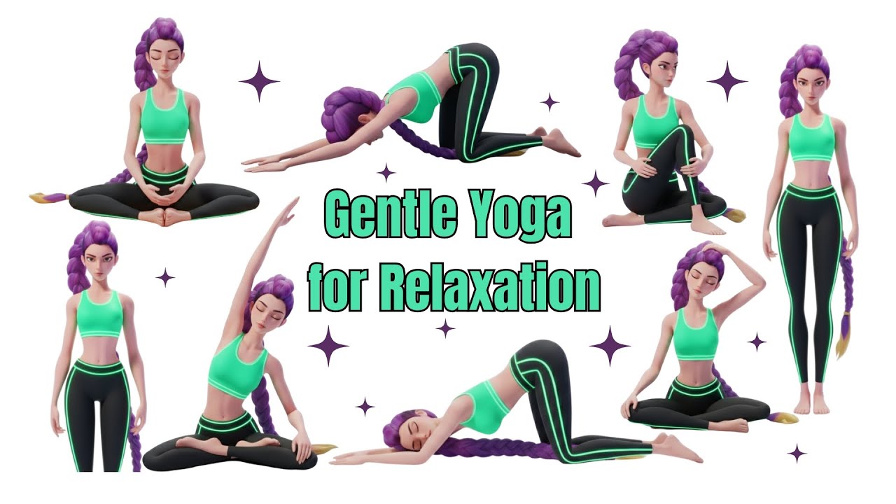 Gentle Yoga for Relaxation | Slow Stretch & Calm - YouTube