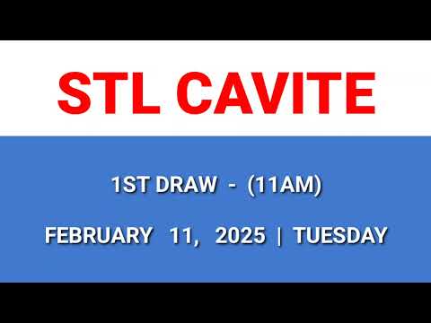 STL CAVITE 1st draw result today 11AM draw result morning Philippines ...