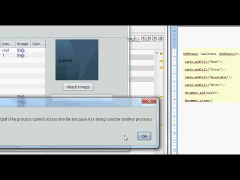 Java prog#77. Reports : Itext :Add Table - YouTube