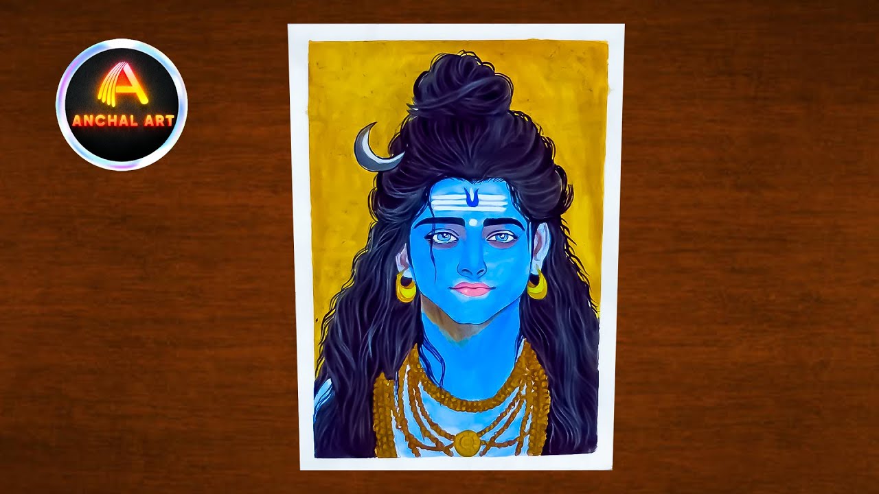 How to Draw Lord Shiva | Step-by-Step Mahadev Drawing | Shiv Ji Drawing ...