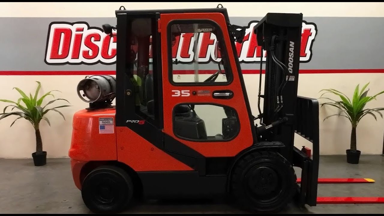 DOOSAN G35C-5PLUS 8,000 lb LP (Propane) #0008 - Forklift For Sale - YouTube