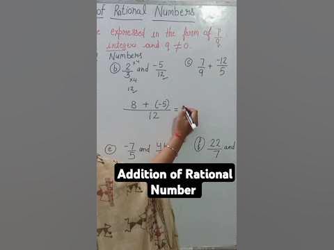 Addition of rational numbers. | Find sum of rational number # ...