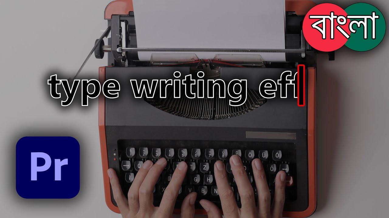 Type Writer Effect On Premiere Pro Keyboard Typing Animation Effect With Sound Youtube