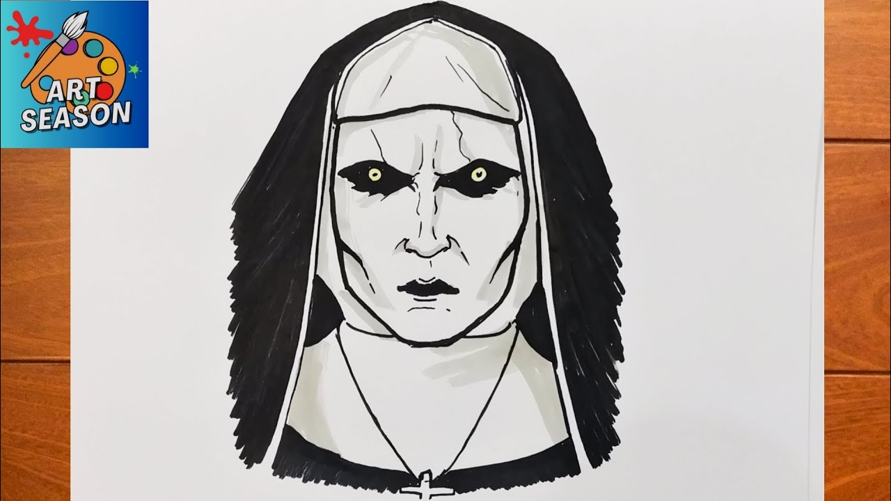 How to Draw Valak The Nun Step by Step - YouTube